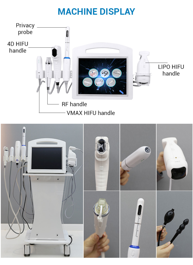 5 in 1 Work Handles Facelift 4d Hifu Machine for Sale